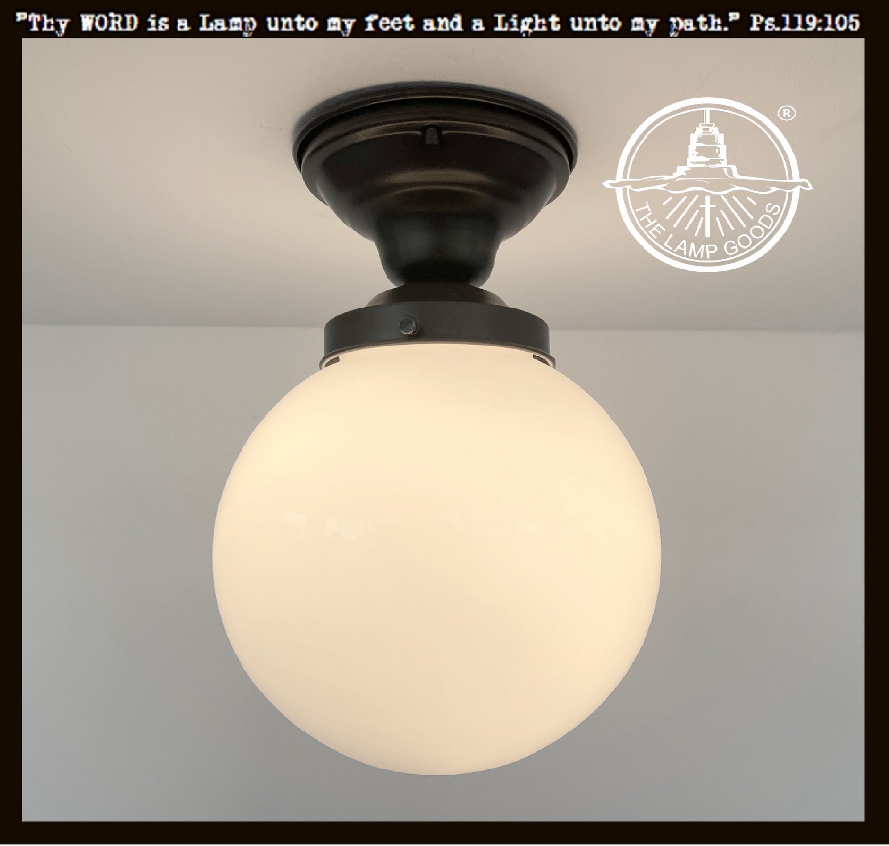 Milk Glass Flush Mount Light for Ceiling Lighting and Opal Glass ...