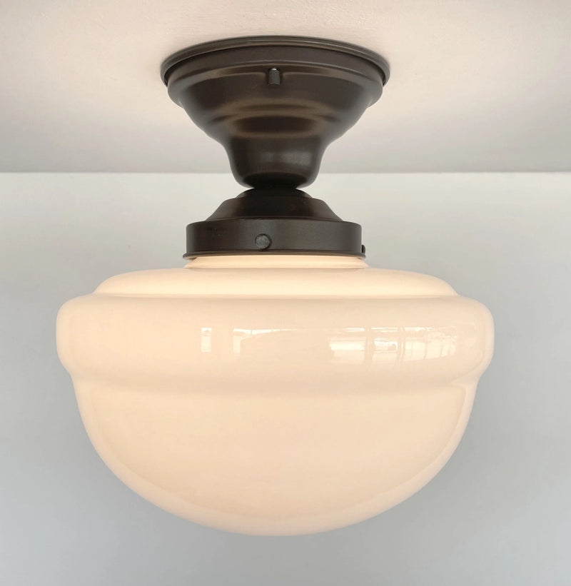 Antique Acorn CEILING Schoolhouse LIGHT Fixture - The Lamp Goods