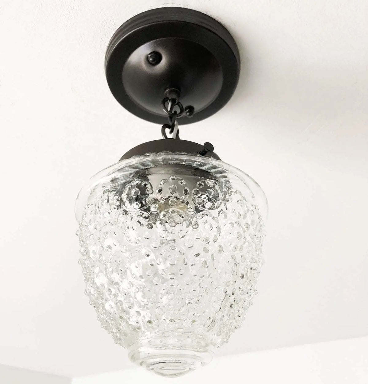 Acorn Light Fixture | Antique Glass Ceiling Light with Chain - The Lamp ...