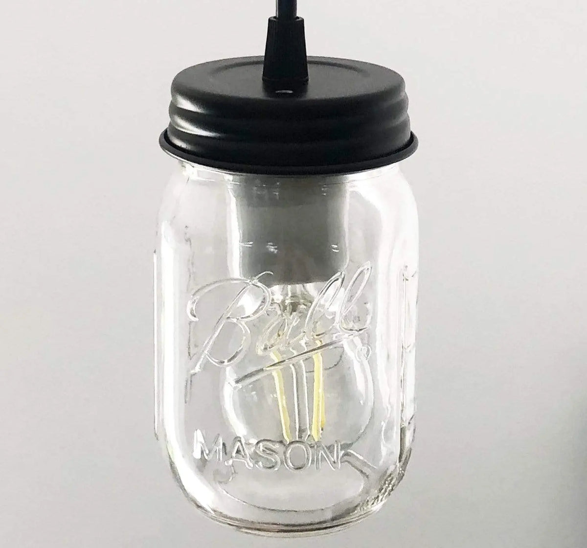 Mason Jar Pendant Light - Pint - The Lamp Goods