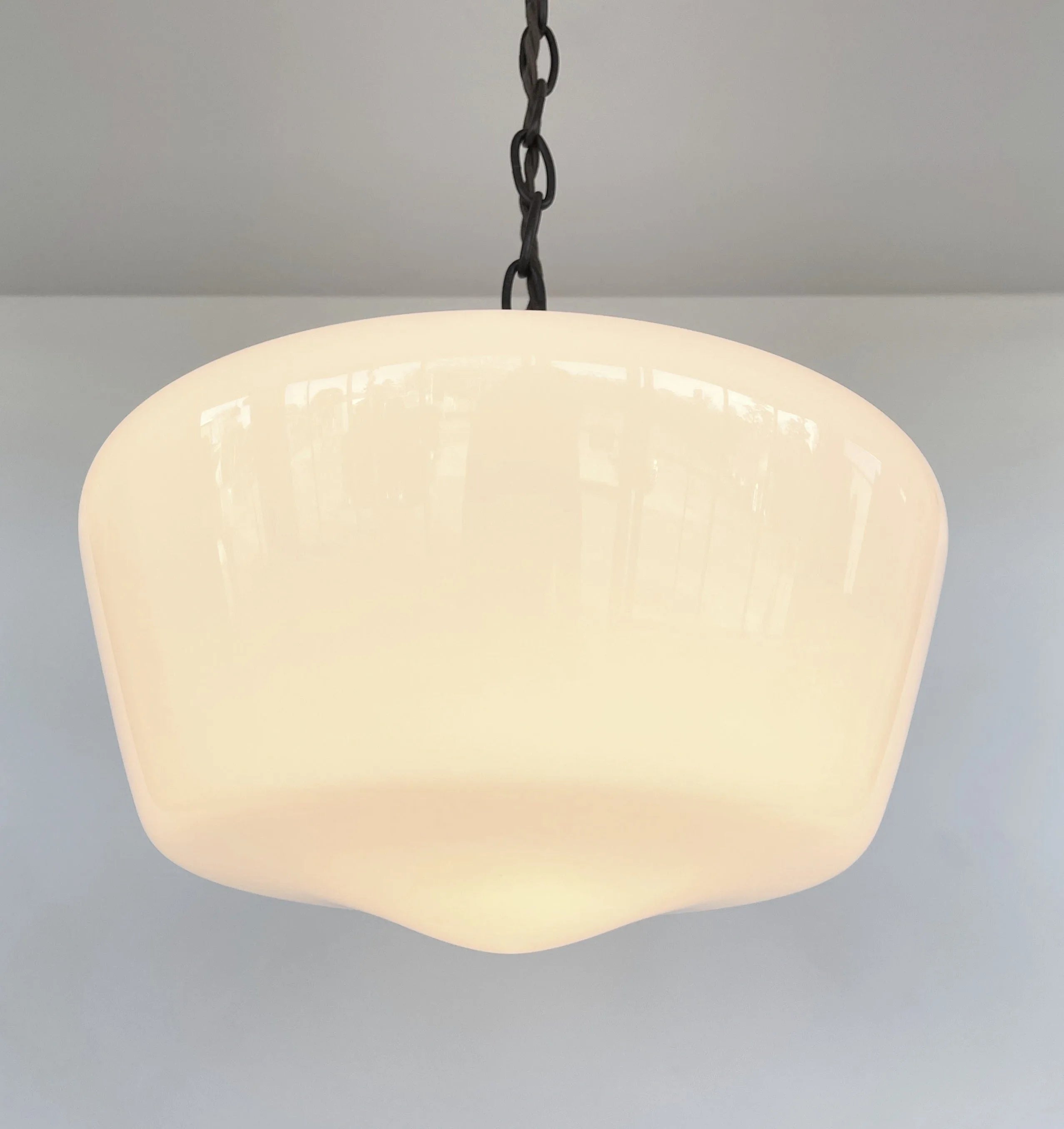 Antique Milk Glass Pendant Light | Large Milk Glass Pendant Light - The ...