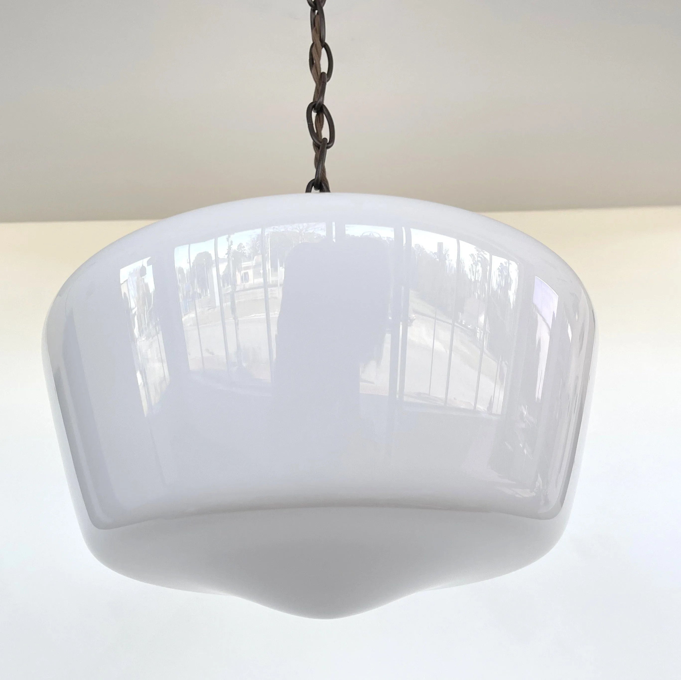 Antique Milk Glass Pendant Light | Large Milk Glass Pendant Light - The ...