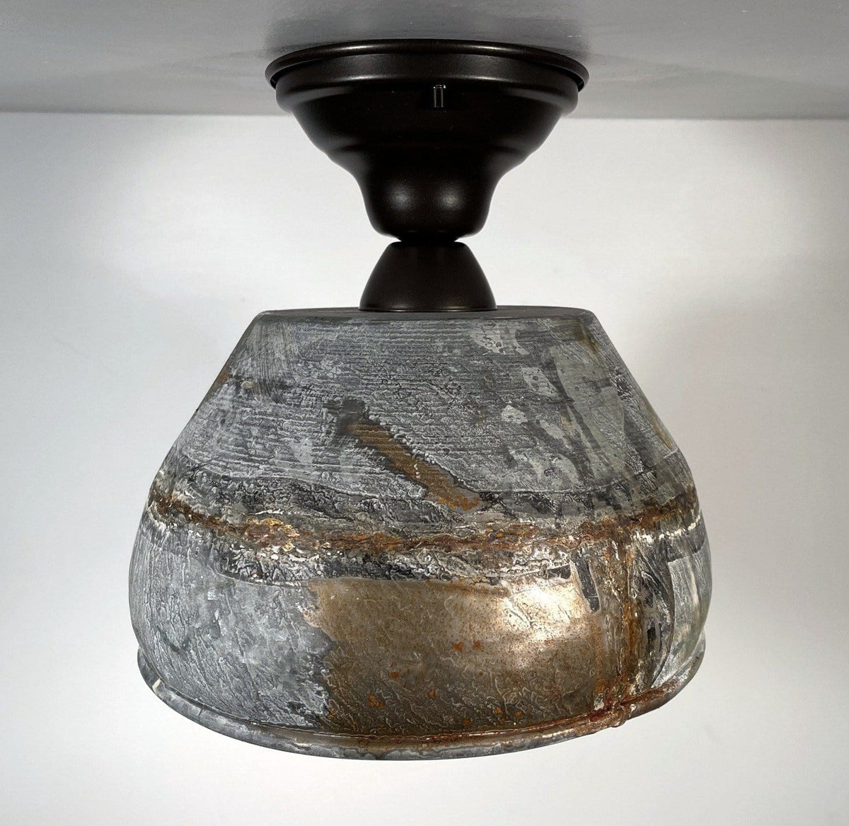 Galvanized Ceiling Lighting | Rustic Lights | Farmhouse Flush Mounts ...
