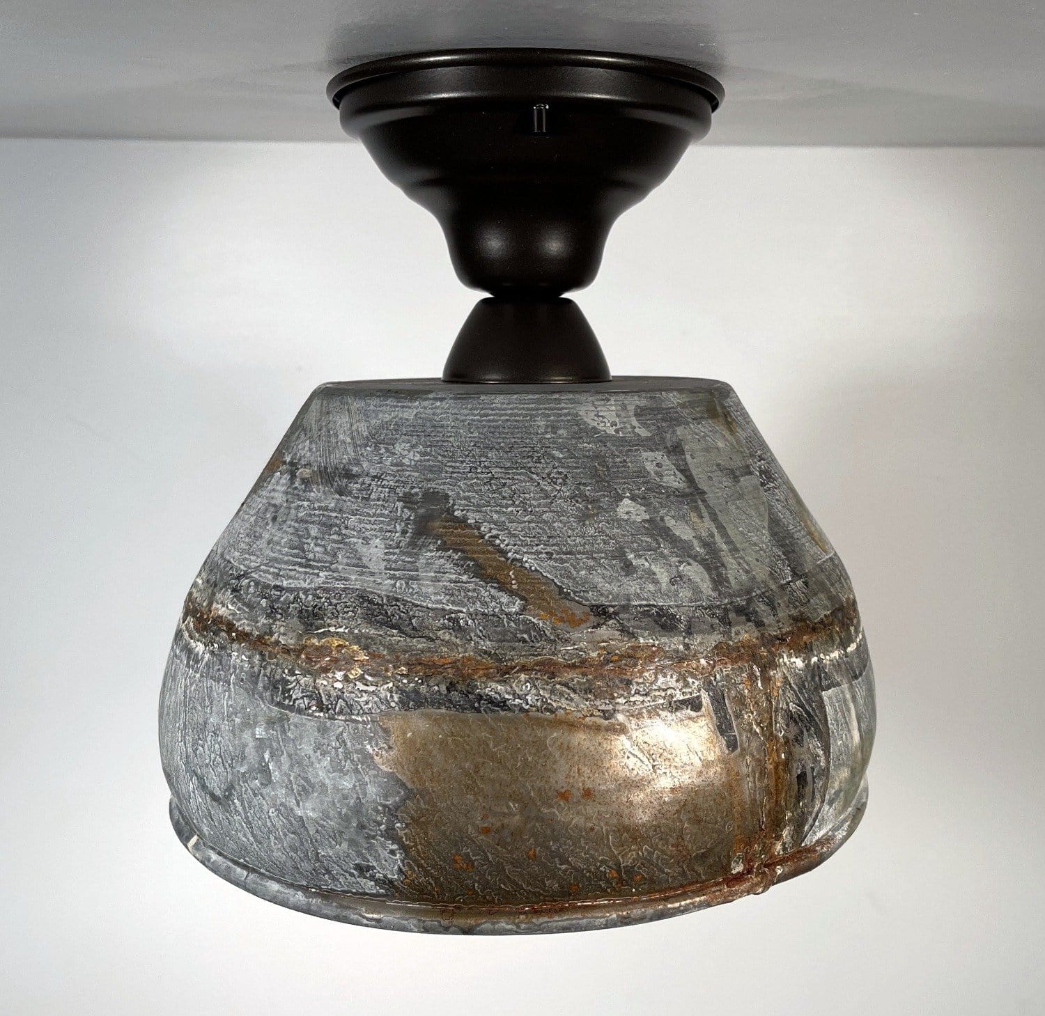 Rustic Bucket Farmhouse Light Fixture - The Lamp Goods